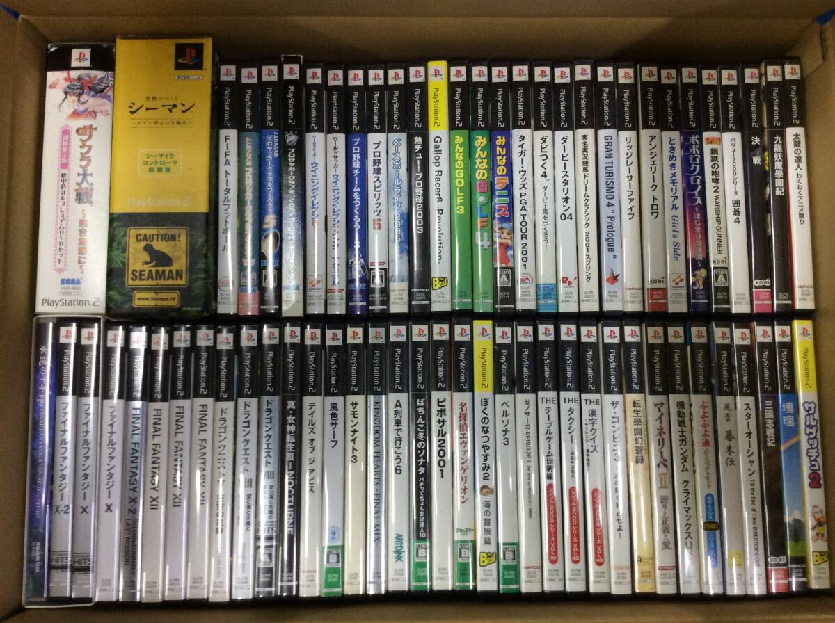 Yahoo!オークション - 【GY109/120/0】ジャンク PS2ソフト 合計64本前...