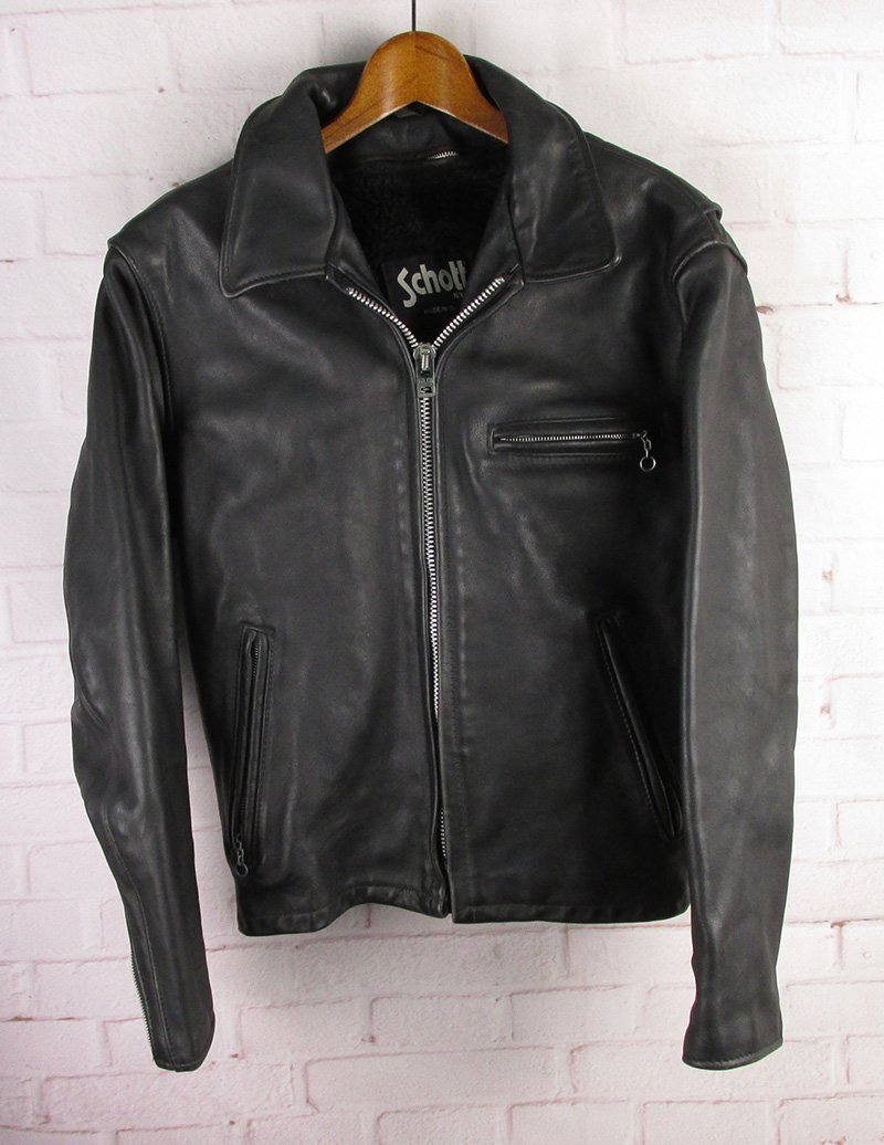 Yahoo!オークション - FJ25833 SCHOTT ショット 642 襟付き シングルラ...