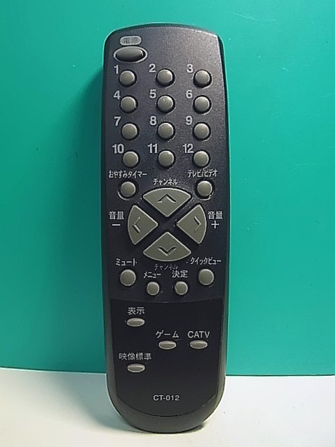 Yahoo!オークション - S159-806 オリオン テレビリモコン CT-012 即日...