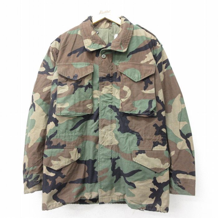 Yahoo!オークション - M/古着 長袖 ミリタリー フィールド ジャケット ...