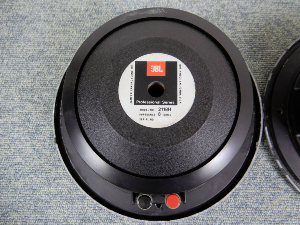 Yahoo!オークション - JBL 20cmミッドレンジユニット MODEL 2118H ...