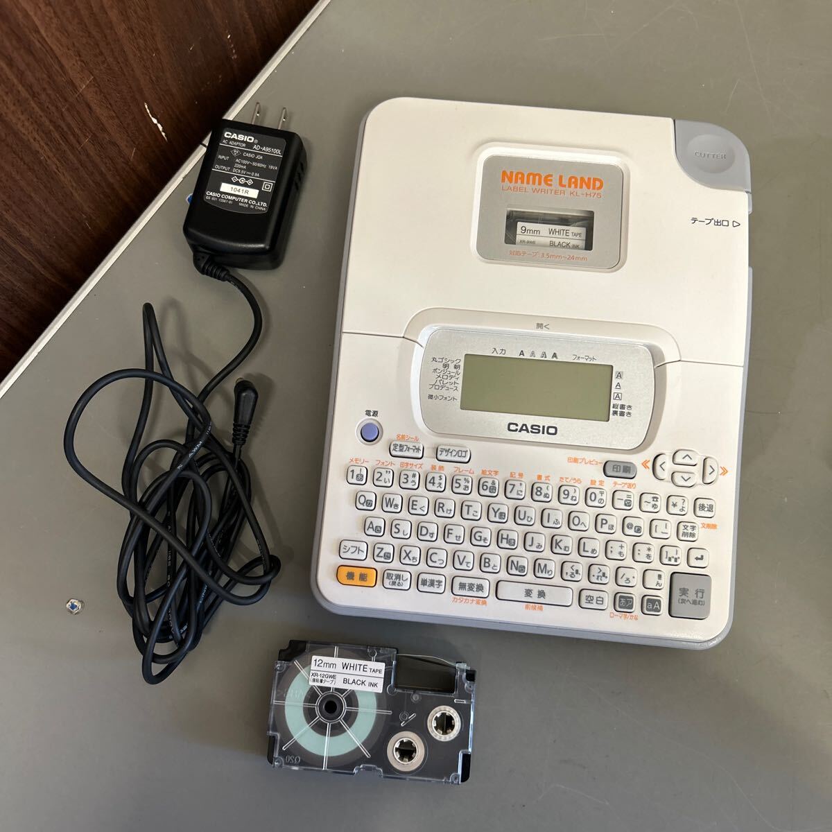 Yahoo!オークション - Y0037 CASIO テプラ KL-H75 ネームランド ラベル...