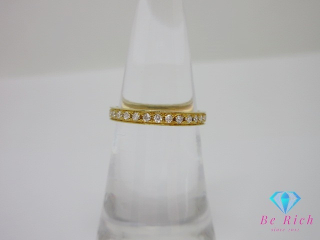 Yahoo!オークション - K18 YG ダイヤモンド 0.30ct フル エタニティデ...