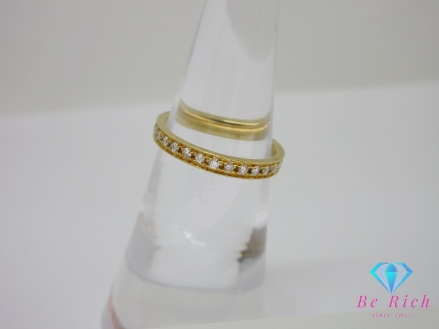 Yahoo!オークション - K18 YG ダイヤモンド 0.30ct フル エタニティデ...
