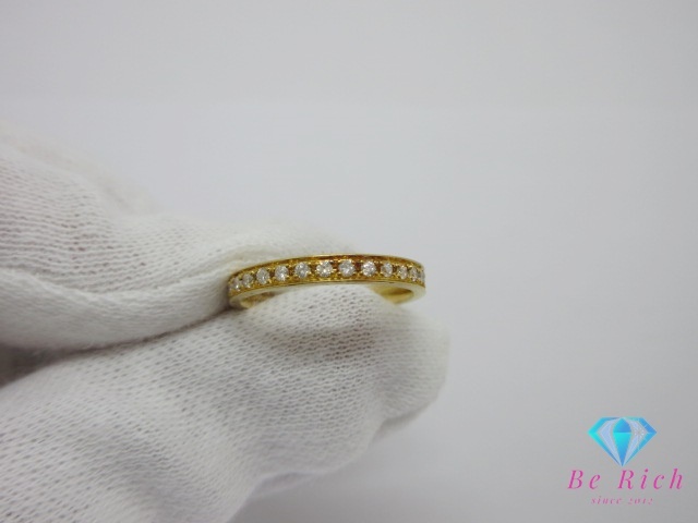 Yahoo!オークション - K18 YG ダイヤモンド 0.30ct フル エタニティデ...