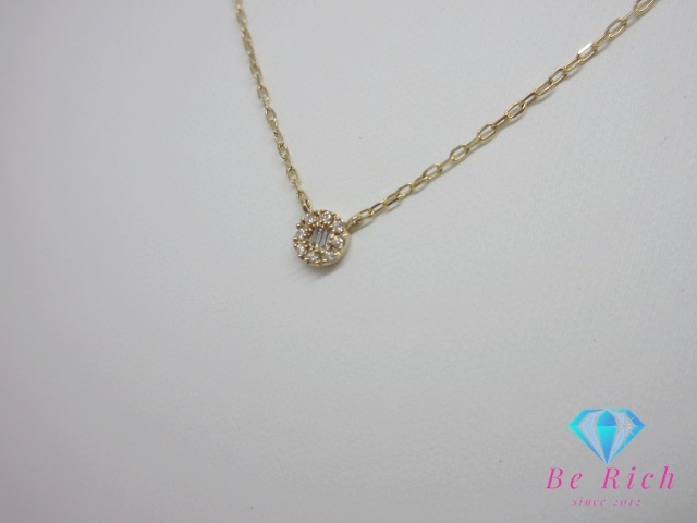 Yahoo!オークション - K18 YG ダイヤモンド 0.06ct 付 デザイン ネック...
