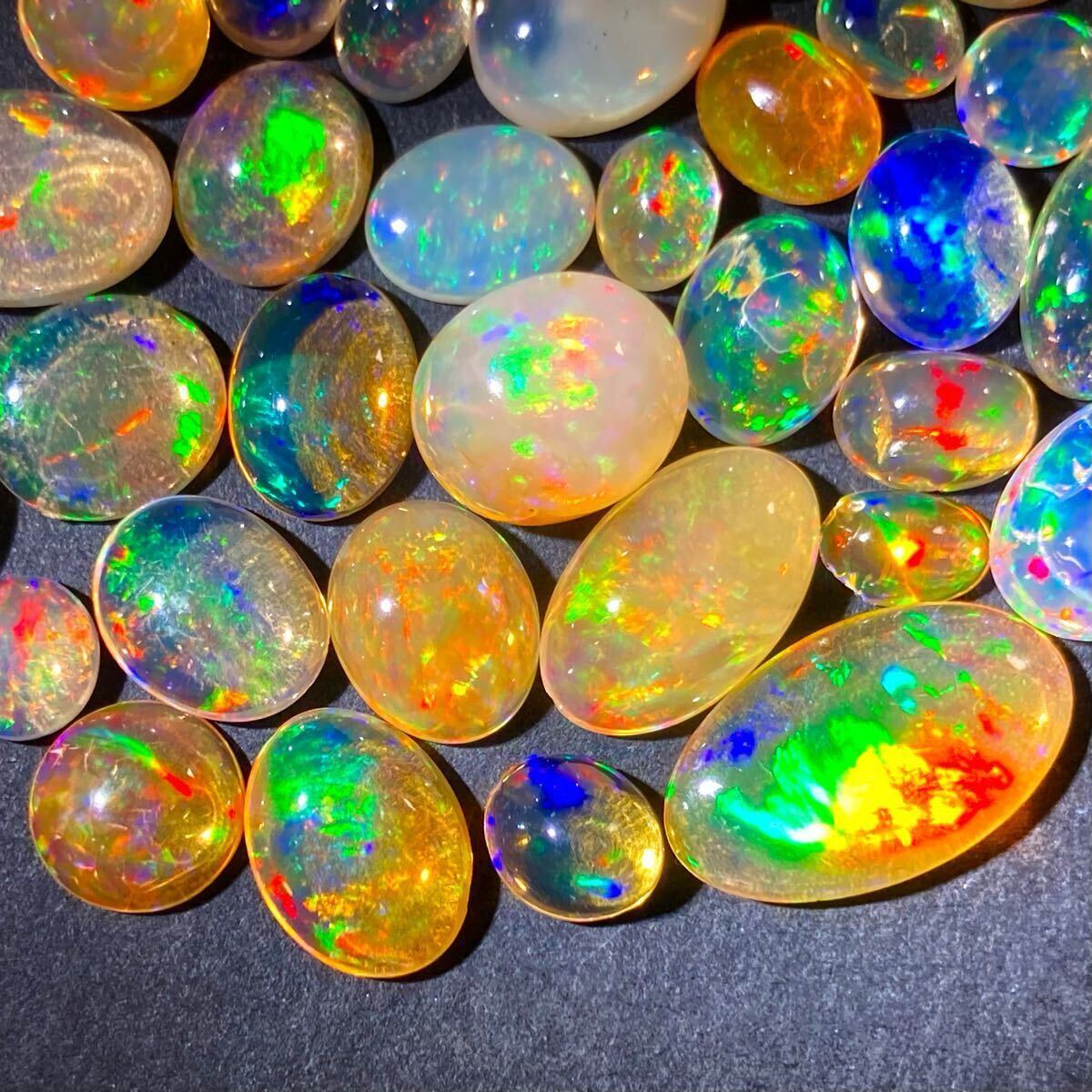 Yahoo!オークション - 1円〜 遊色効果 天然ウォーターオパール・ファイ...