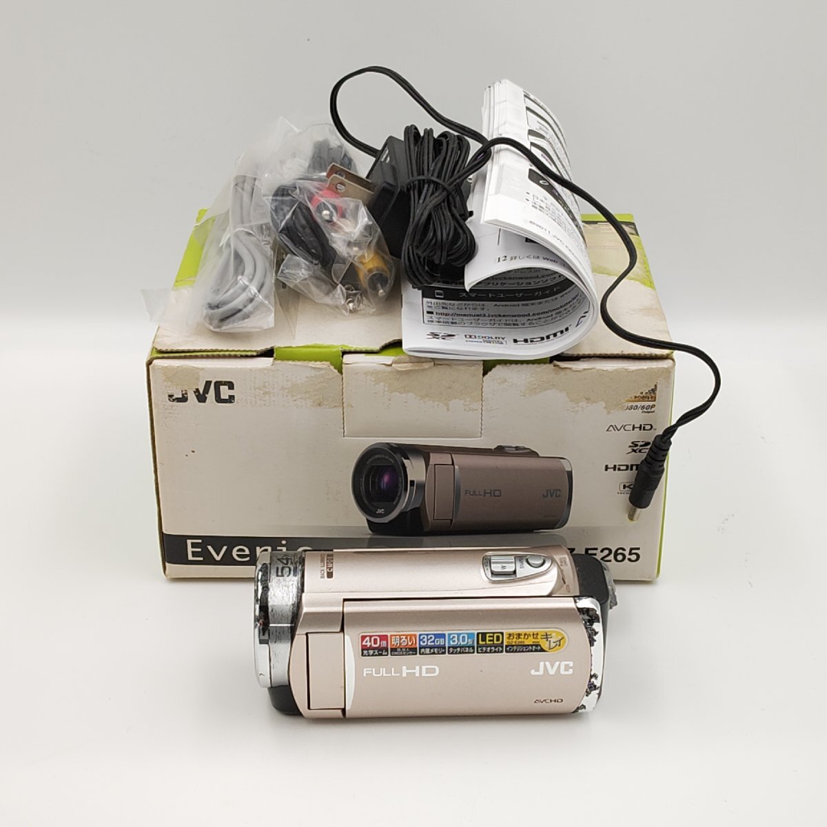 Yahoo!オークション - ビクター JVC ケンウッド Everio GZ-E265-N デジ...