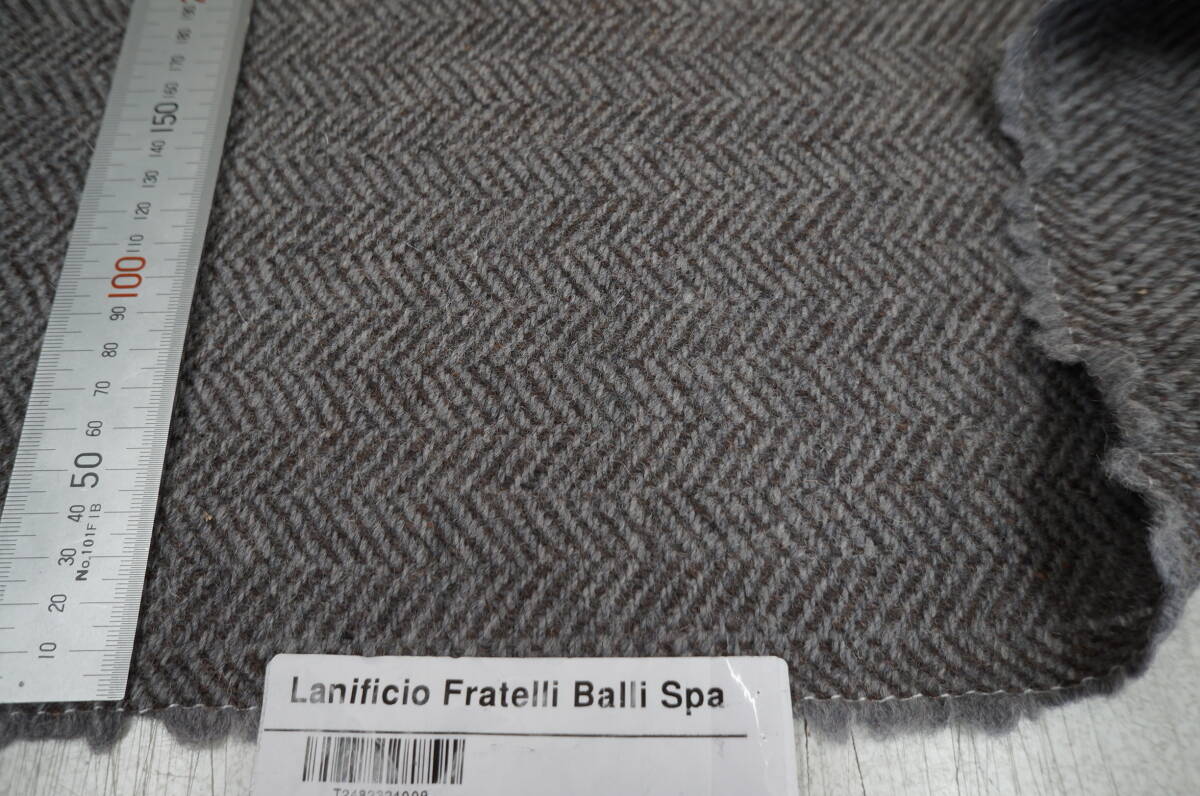 Yahoo!オークション - NO583-3.2 イタリア製 ウール100ヘリンボーン...