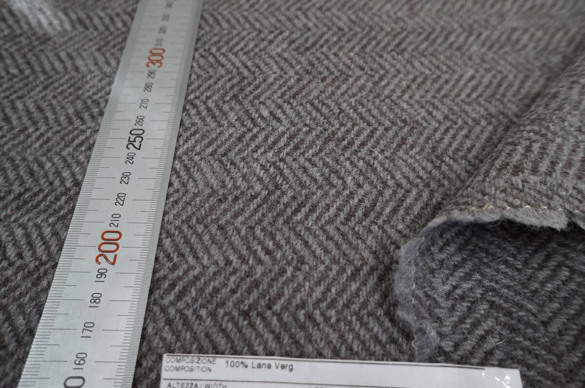 Yahoo!オークション - NO583-3.2 イタリア製 ウール100ヘリンボーン...