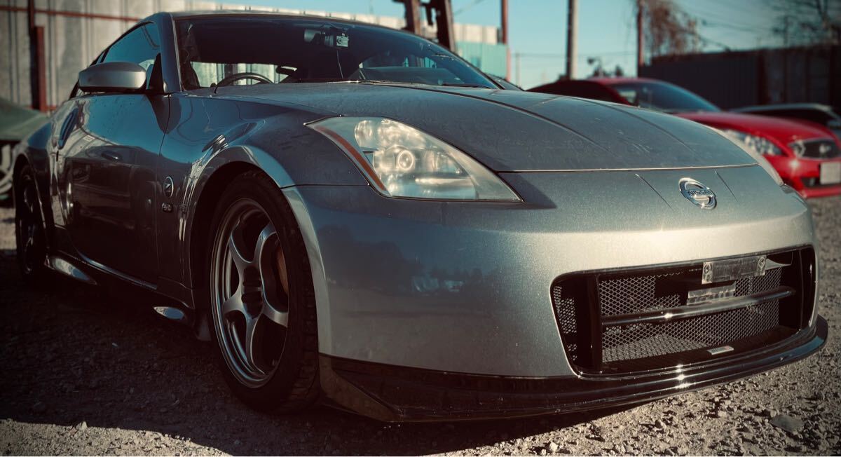 日産 フェアレディZ Z33/HZ33 平成16年 BREMBO ブレンボ キャリパー 1台分 F4POT/324mm R2POT/321mm 社外 スリット ローター(ブレーキキャリパー ...