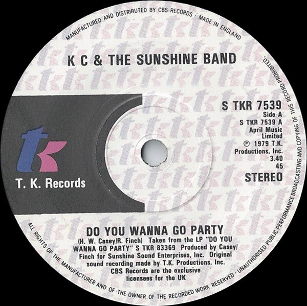 Yahoo!オークション - 英7 KC & The Sunshine Band Do You Wanna Go Pa...