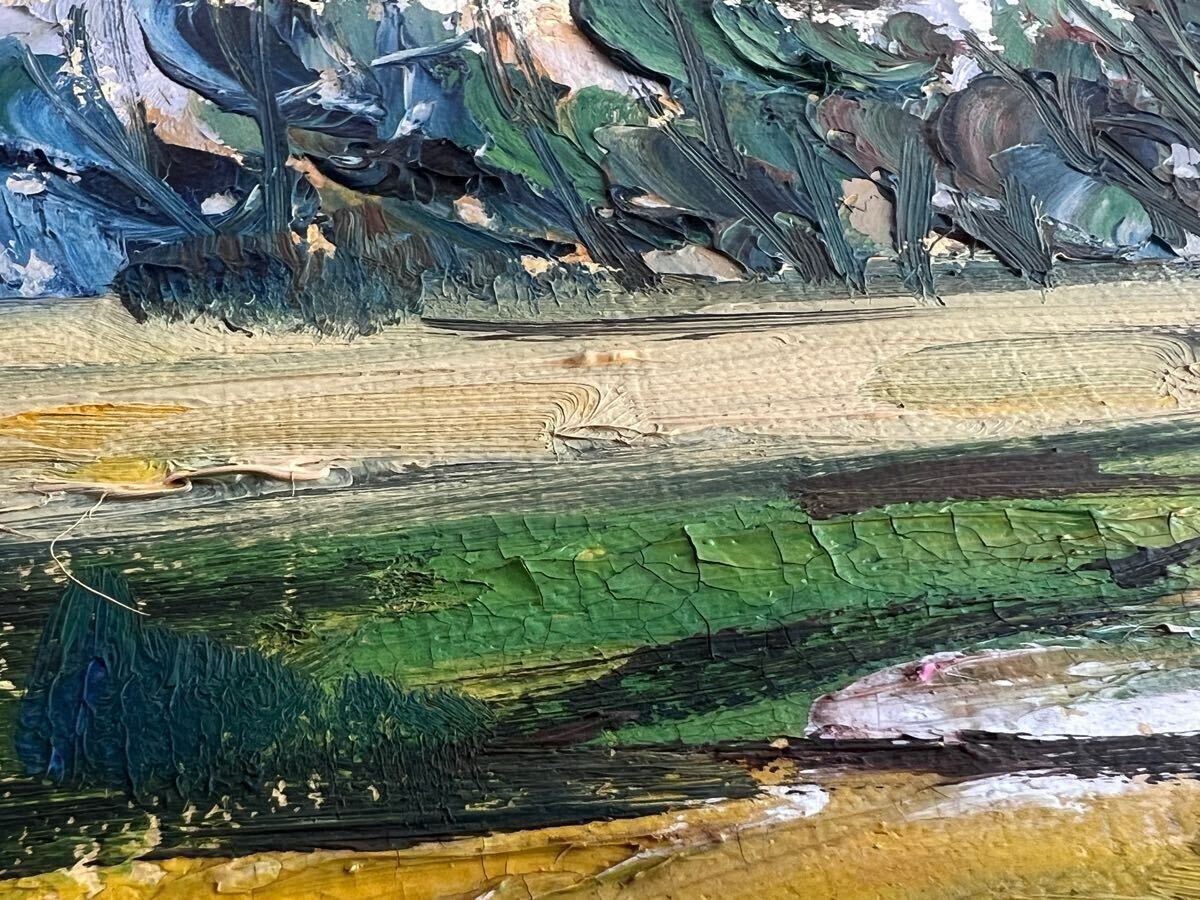 Yahoo!オークション - 模写 油絵 中谷忠弘 風景 B-2138