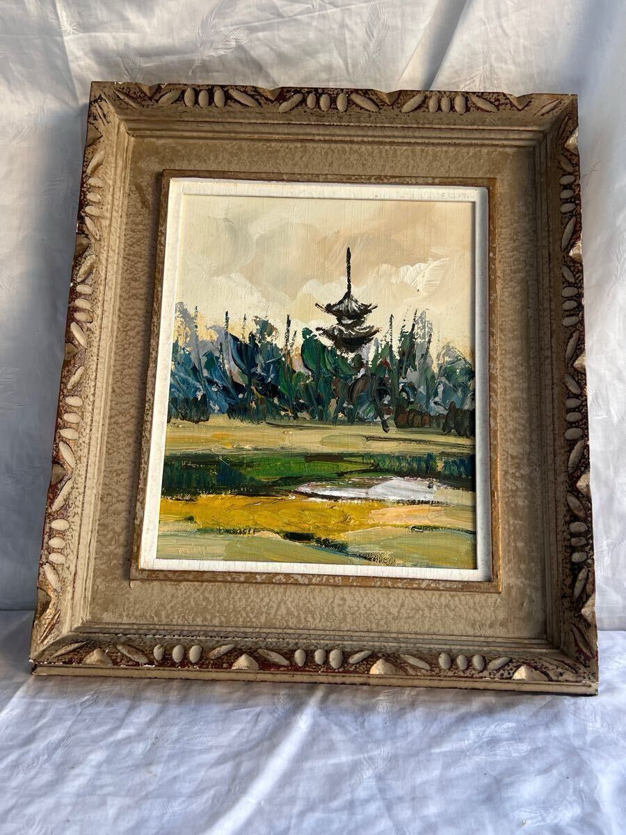 Yahoo!オークション - 模写 油絵 中谷忠弘 風景 B-2138