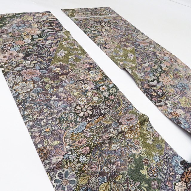 Yahoo!オークション - きもの北條 山岡古都 染織美術品 花模様 仕立て...