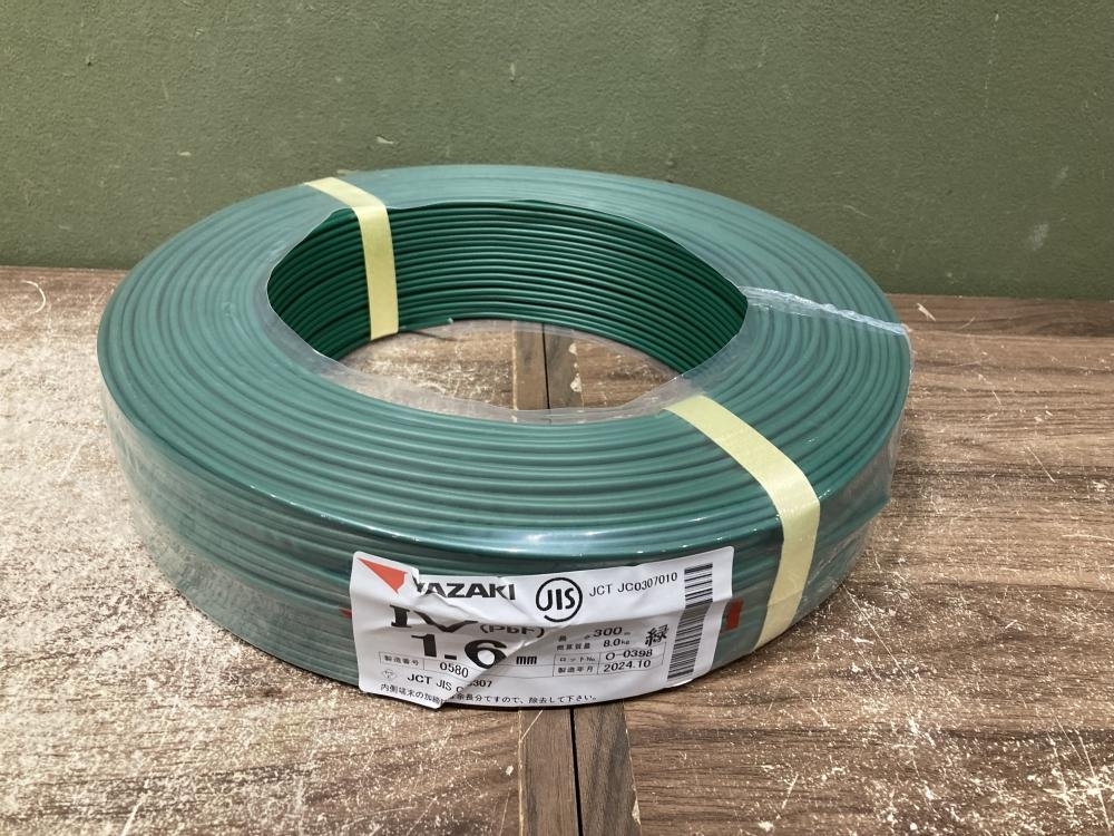 Yahoo!オークション - 021 未使用品 YAZAKI 矢崎電線 IVケーブル 1.6SQ...