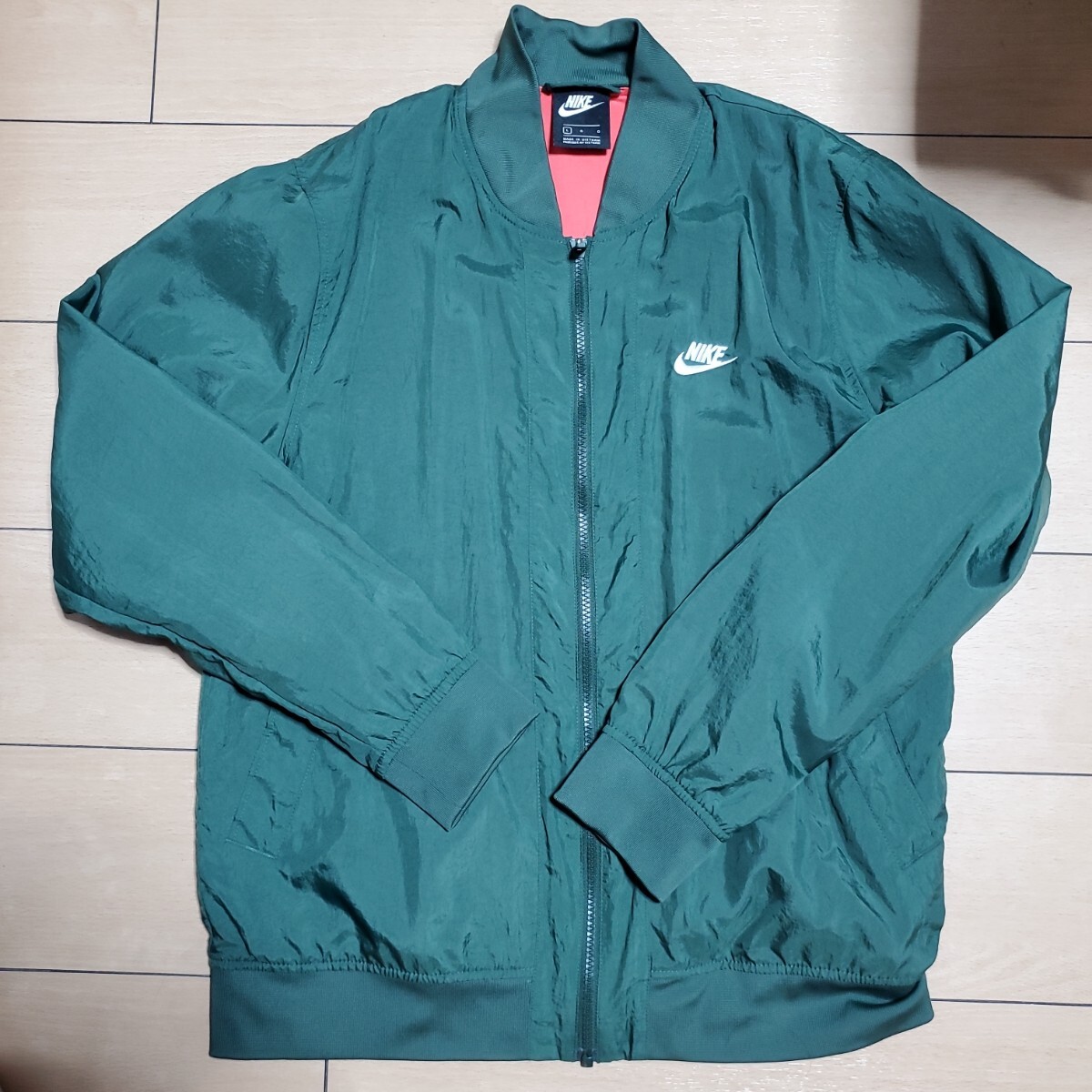 Yahoo!オークション - ナイキ NIKE MA-1 Lサイズ ブラック 黒 ナイロン...