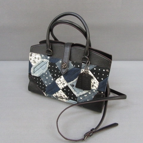 Yahoo!オークション - J231 COACH コーチ パッチワーク 2WAY ショルダ...