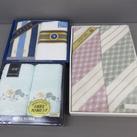 Yahoo!オークション - T231 タオルセット バスタオル×2/フェイス×4 ...