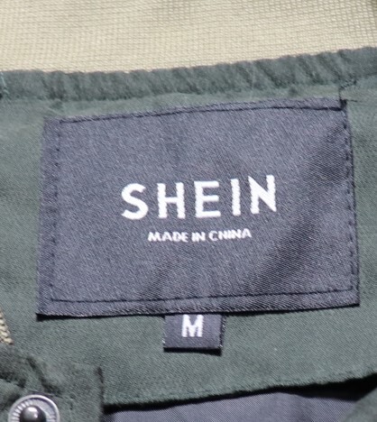 Yahoo!オークション - SHEIN スタジアムジャンパー グリーン サイズM