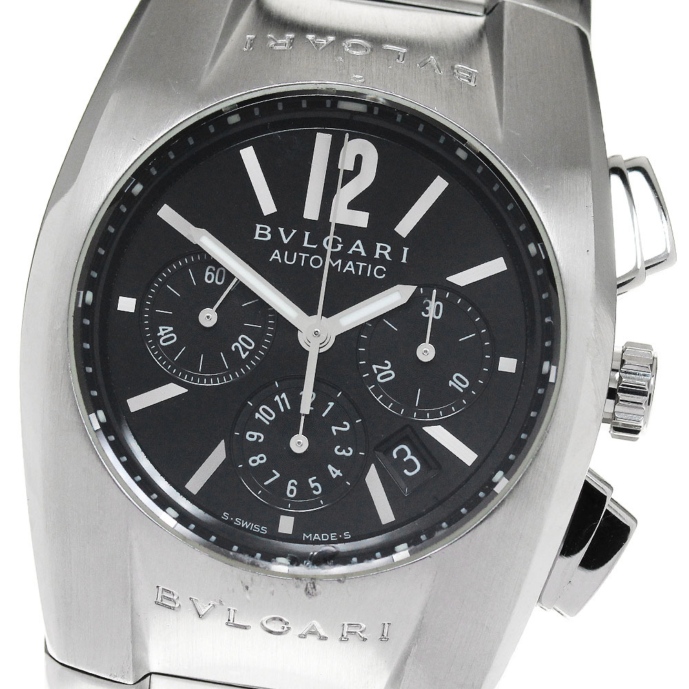 Yahoo!オークション - ブルガリ BVLGARI EG35SCH エルゴン クロノグラ...