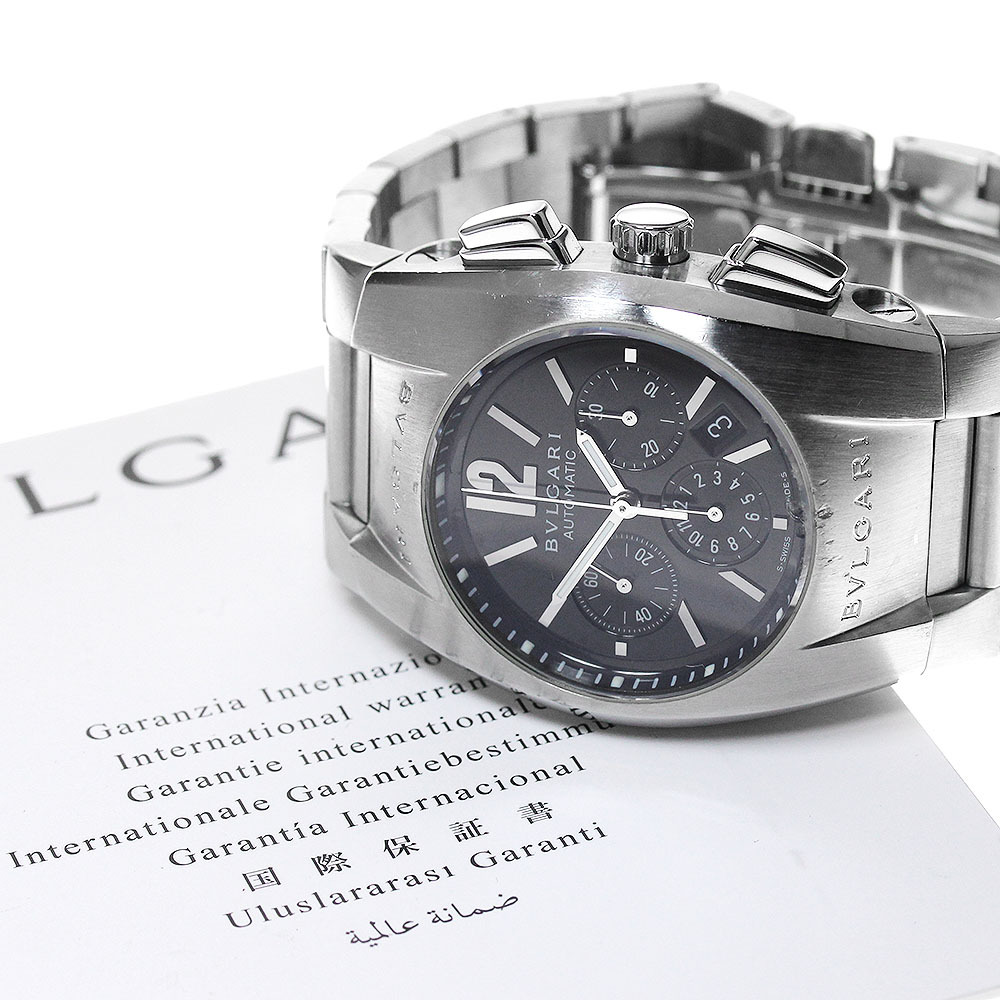 Yahoo!オークション - ブルガリ BVLGARI EG35SCH エルゴン クロノグラ...