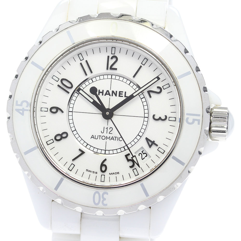 Yahoo!オークション - シャネル CHANEL H0970 J12 白セラミック 38MM ...