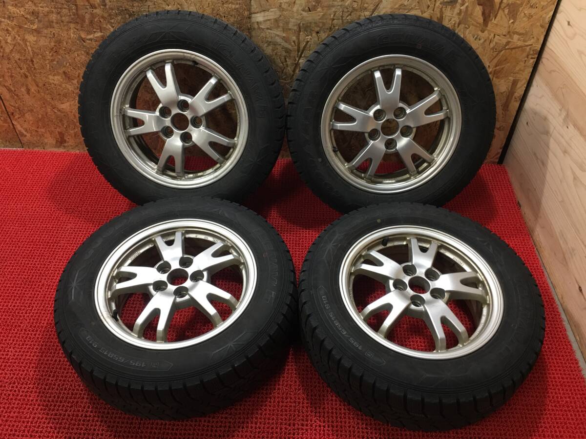プリウス等に トヨタ純正 15×6 OFF45 PCD100 5穴 195/65/R15 冬タイヤ GY ICENAVI6 2017年 売切(スタッドレスタイヤ)｜売買されたオークション情報 ...