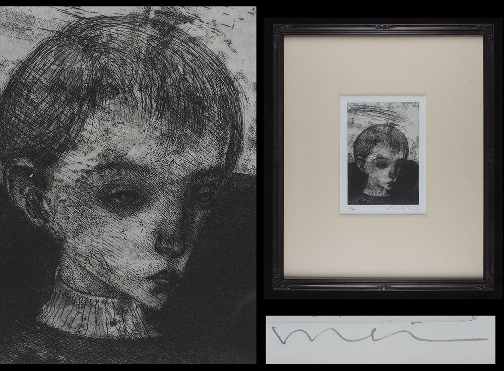 Yahoo!オークション - 【真作】A_VP22 旧家初出 浜口陽三彷彿 作者不詳...