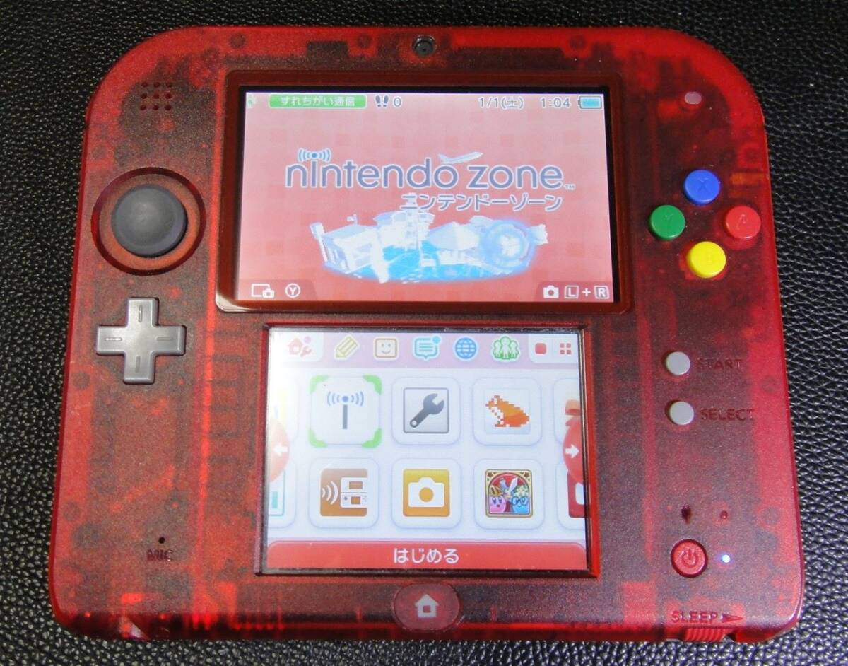 Yahoo!オークション - Nintendo 2DS クリアレッド