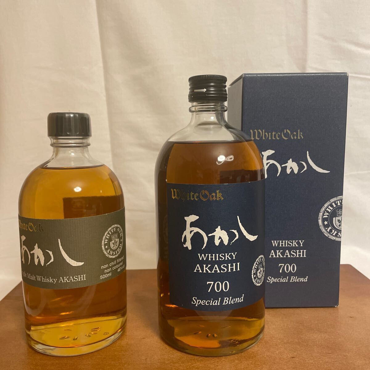 Yahoo!オークション - あかし シングルモルト 500ml 46% あかし 700 ス...