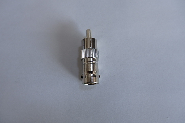 Yahoo!オークション - 同軸コネクター BNC-PをRCA-Pに変換するコネクタ...