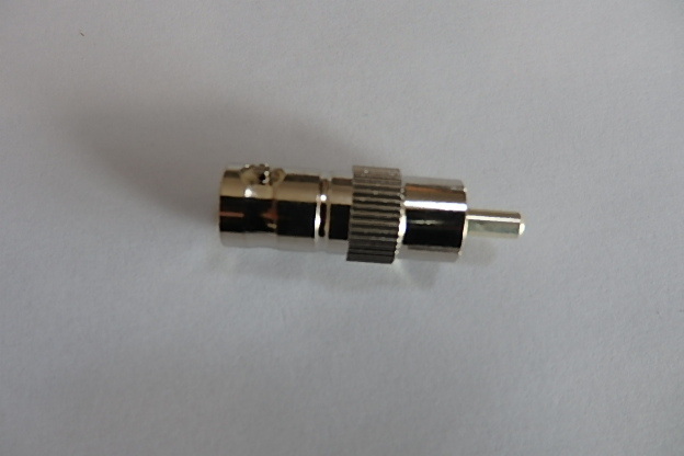 Yahoo!オークション - 同軸コネクター BNC-PをRCA-Pに変換するコネクタ...