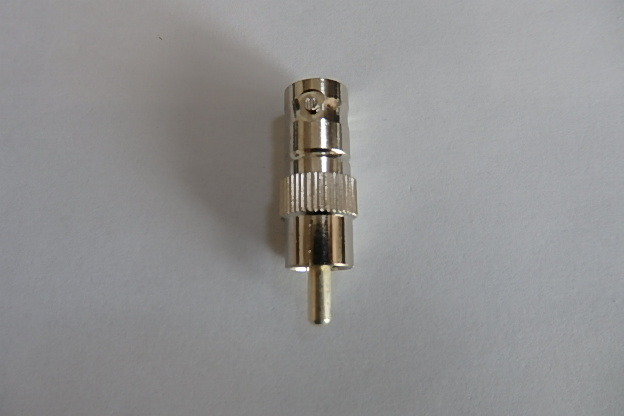 Yahoo!オークション - 同軸コネクター BNC-PをRCA-Pに変換するコネクタ...