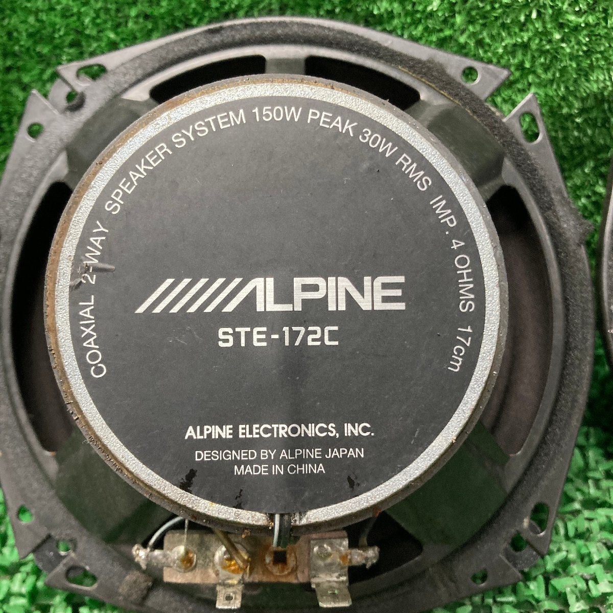 Yahoo!オークション - アルパイン スピーカー STE-172C 17cm 作動確認...
