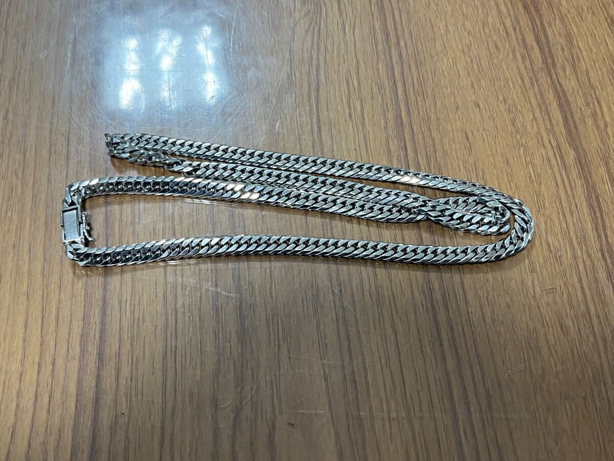 Yahoo!オークション - PT850 喜平 6面ダブル ネックレス 100.4g 60セン...