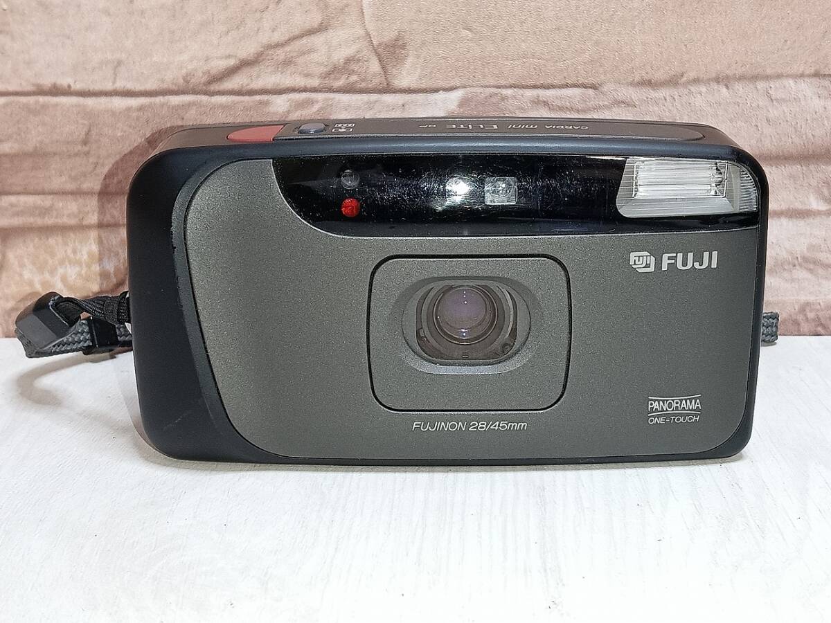 FUJIFILM FUJI CARDIA mini ELITE op コンパクトフィルムカメラ フジフィルム カルディアミニエリート 現状品 ボディ FUJINON 28/45mm(コンパクト ...