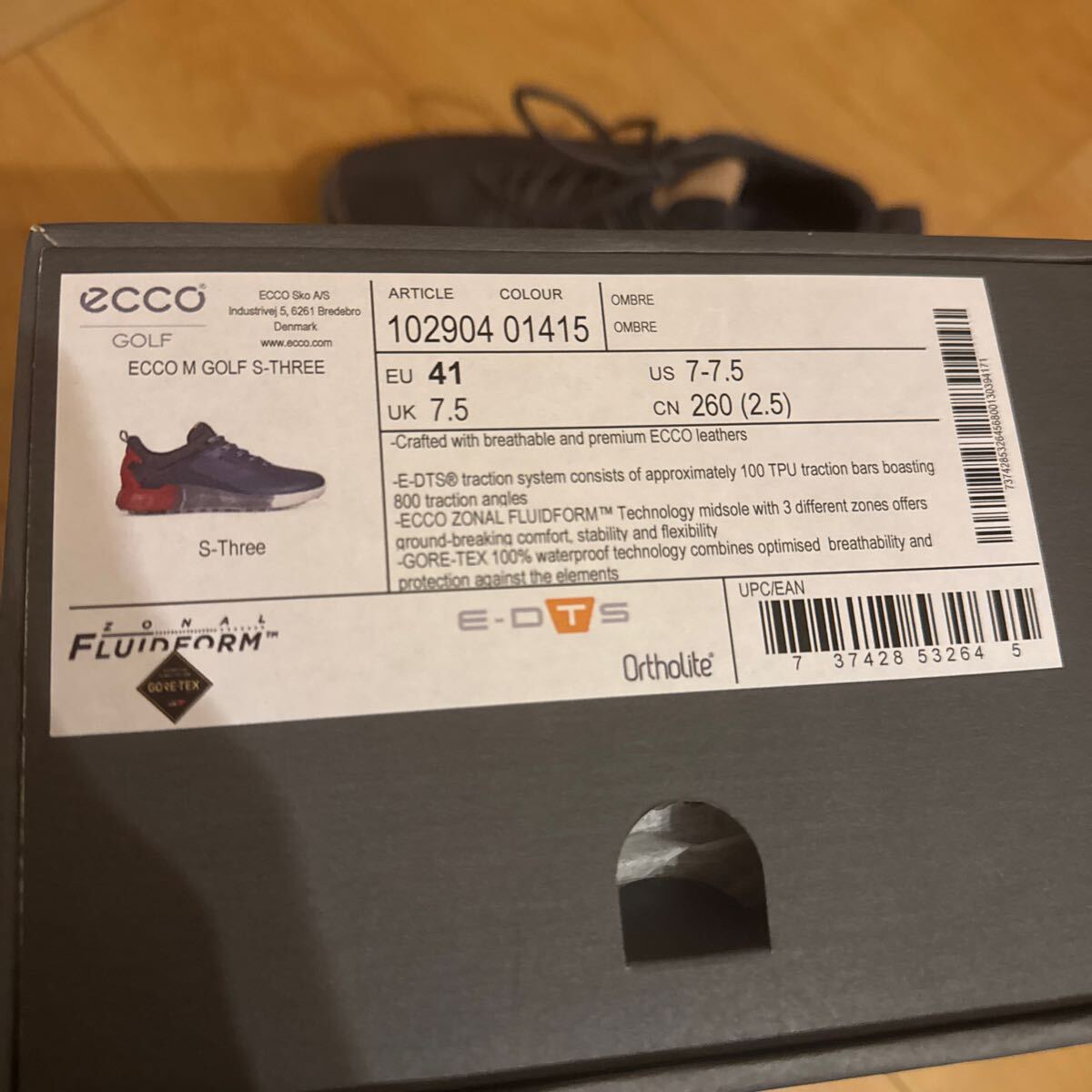 Yahoo!オークション - エコー ecco エス-スリーゴルフメンズシューズ S...