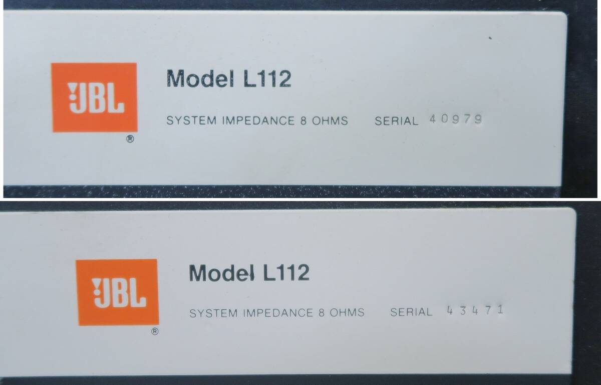 Yahoo!オークション - JBL Model L112 スピーカー (1211