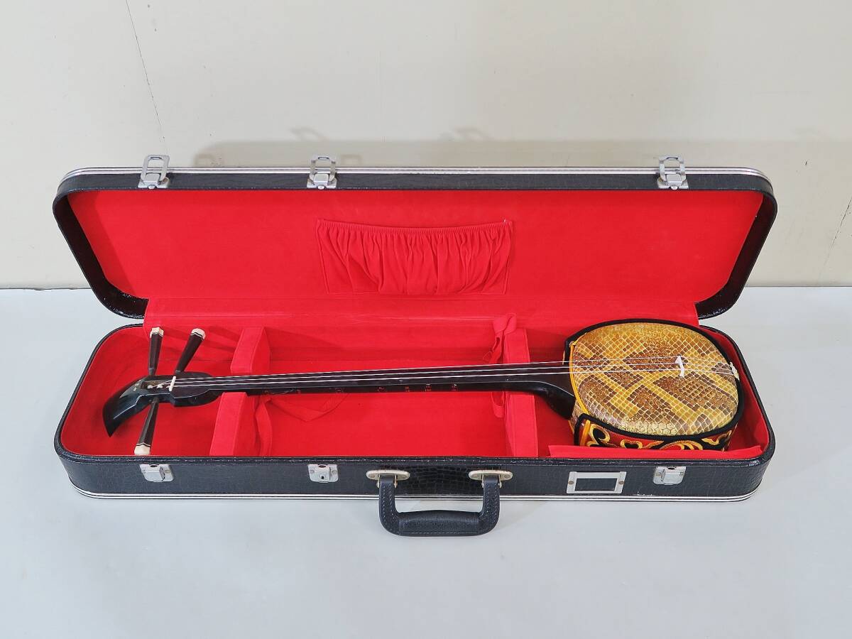 Yahoo!オークション - 沖縄 民族楽器 三線 (1118 ケース付