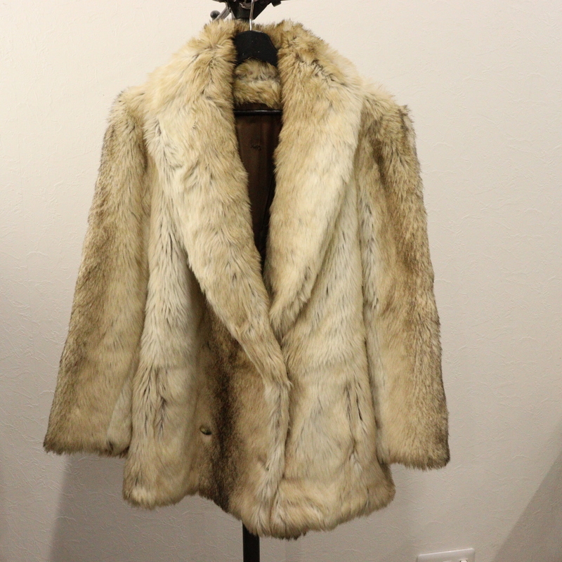 Yahoo!オークション - A87 80sビンテージ USA製 ファーコート 1980年代...