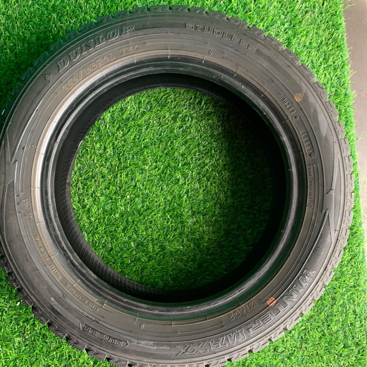 Yahoo!オークション - 155/65R14／2023年製／残溝 状態良好です／DUNLO...