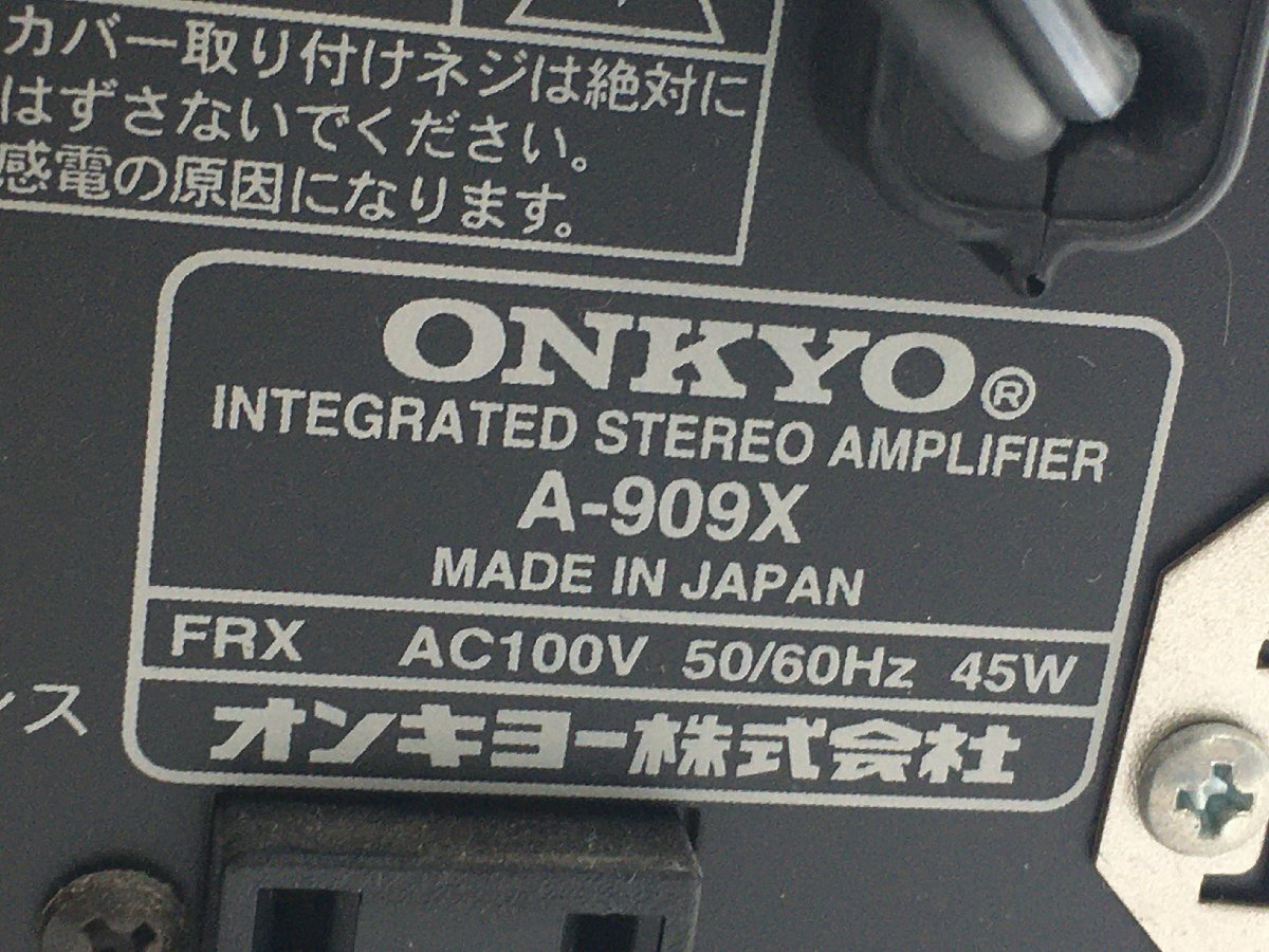 Yahoo!オークション - 【ONKYO オンキョー】プリメインアンプ A-909X ...