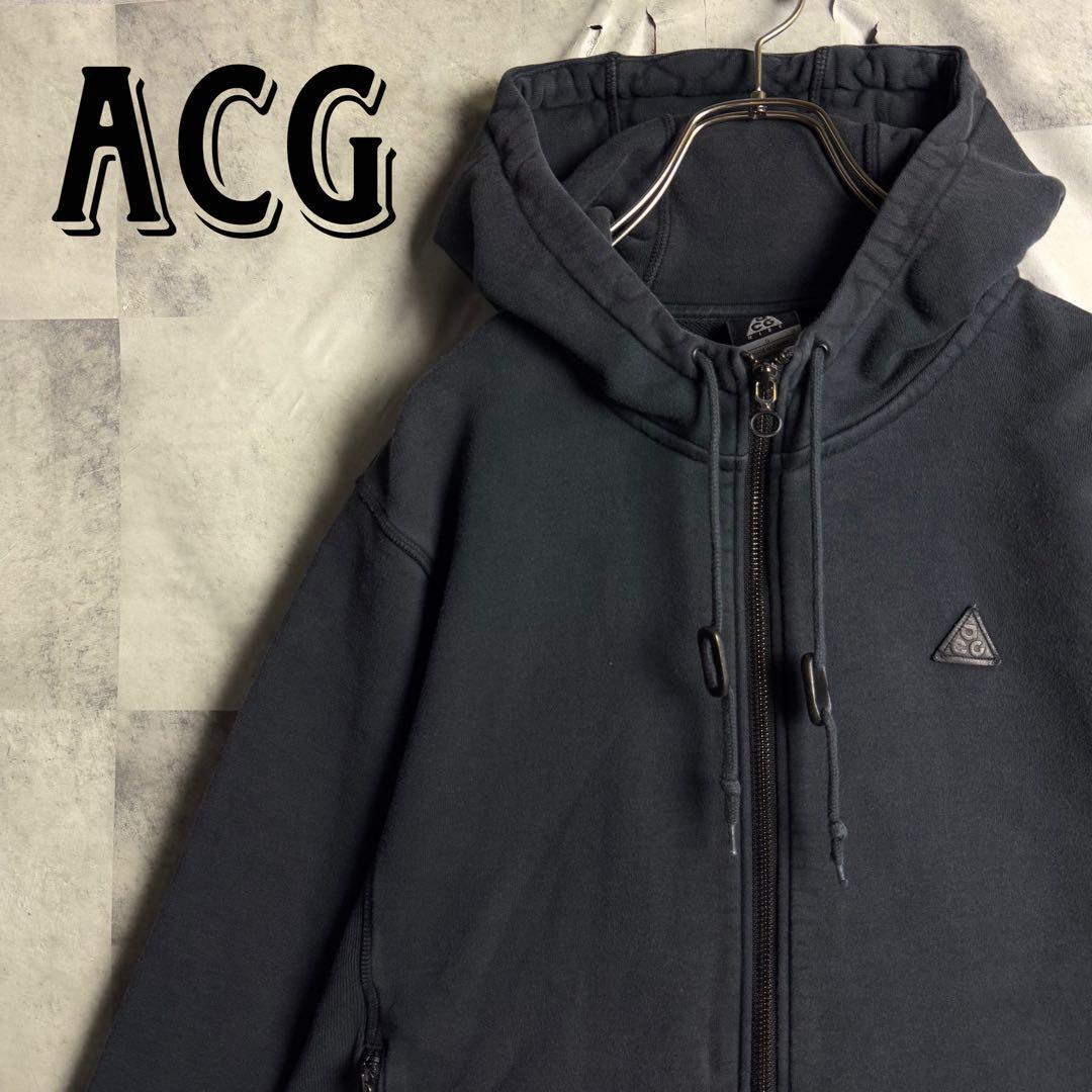 Yahoo!オークション - NIKE ACG レザー三角ロゴ & バックスウッシュ刺...