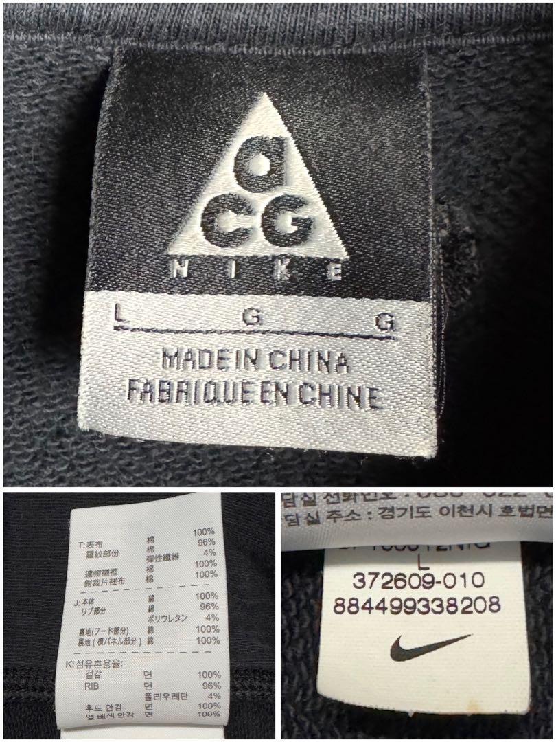 Yahoo!オークション - NIKE ACG レザー三角ロゴ & バックスウッシュ刺...