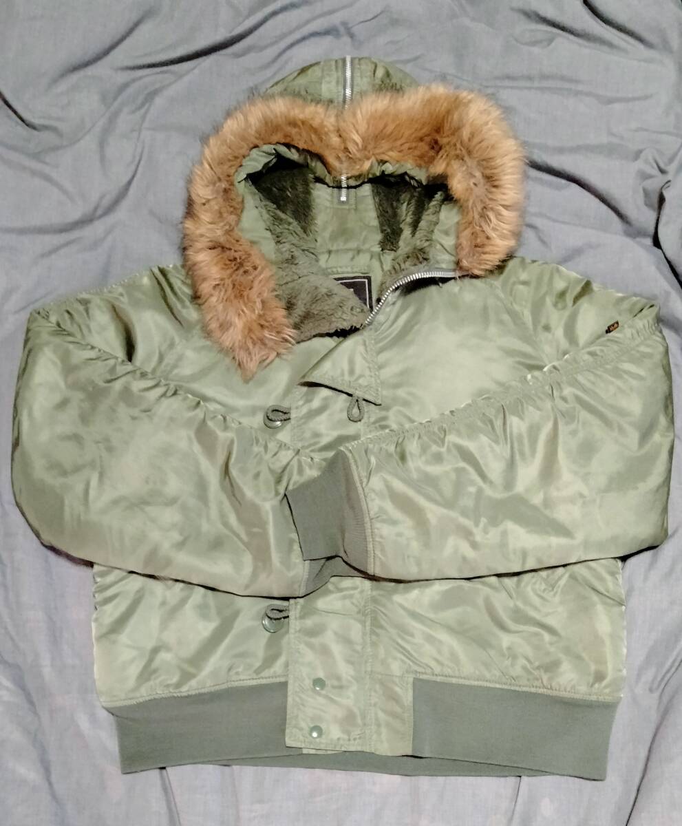 Yahoo!オークション - アルファインダストリーズ N-2B XLサイズ ミリタ...