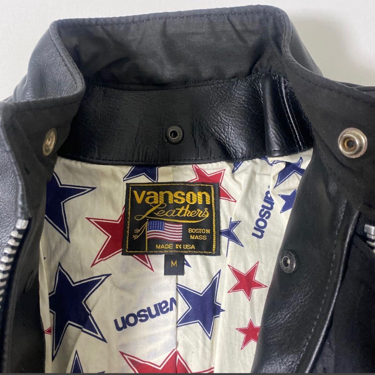 新品未使用 VANSON B バンソン ワンスター シングルライダース 新品未使用 VANSON B バンソン ワンスター シングルライダース