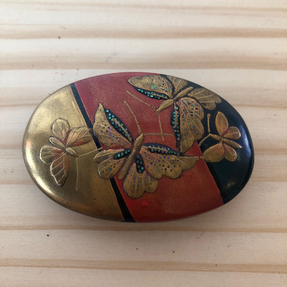 Yahoo!オークション - R13【ヴィンテージ 漆 高級 帯留め 伝統工芸】中...