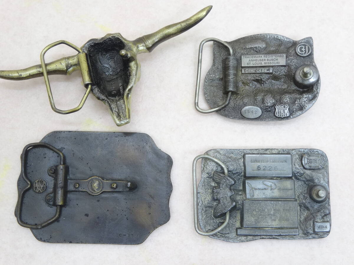 Yahoo!オークション - ⑪ バックル ジェームスディーン Budweiser AMER...