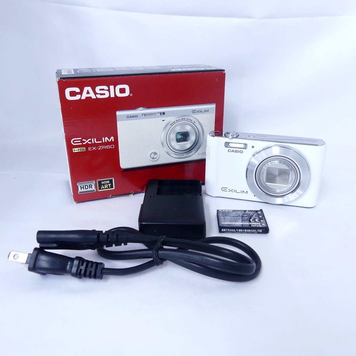 Yahoo!オークション - CASIO カシオ EXILIM エクシリム EX-ZS190 ホワ...